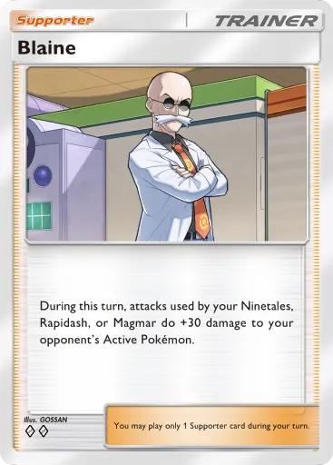 Blaine | How to obtain, Abilities & Decks | Pokémon Meta