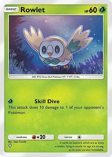 Rowlet | How to obtain, Abilities & Decks | Pokémon Meta