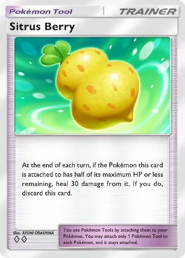 Sitrus Berry | How to obtain, Abilities & Decks | Pokémon Meta