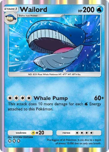 Wailord | How to obtain, Abilities & Decks | Pokémon Meta