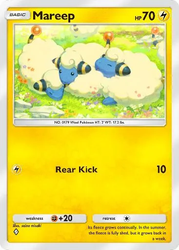 Mareep | How to obtain, Abilities & Decks | Pokémon Meta